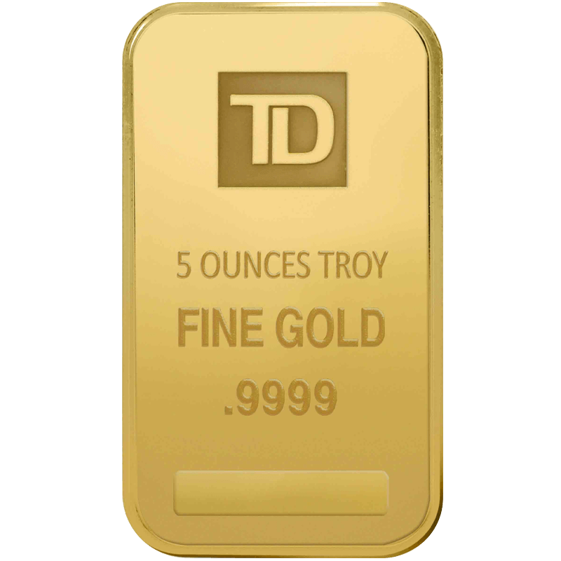 5 oz TD Bank Gold Bar - Bullion Mart