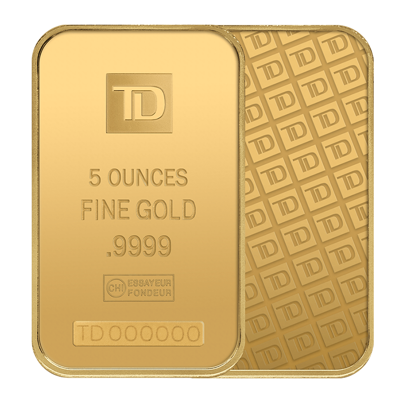 5 oz TD Bank Gold Bar - Bullion Mart