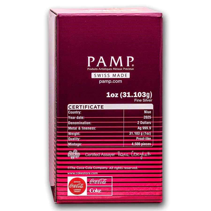 Coca-Cola® 1 oz Silver Cherry Coke Coin w/ Box & COA - Bullion Mart